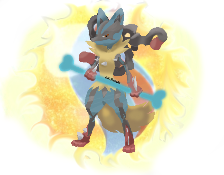 Mega Lucario's Bone Rush by Karionite35 on DeviantArt