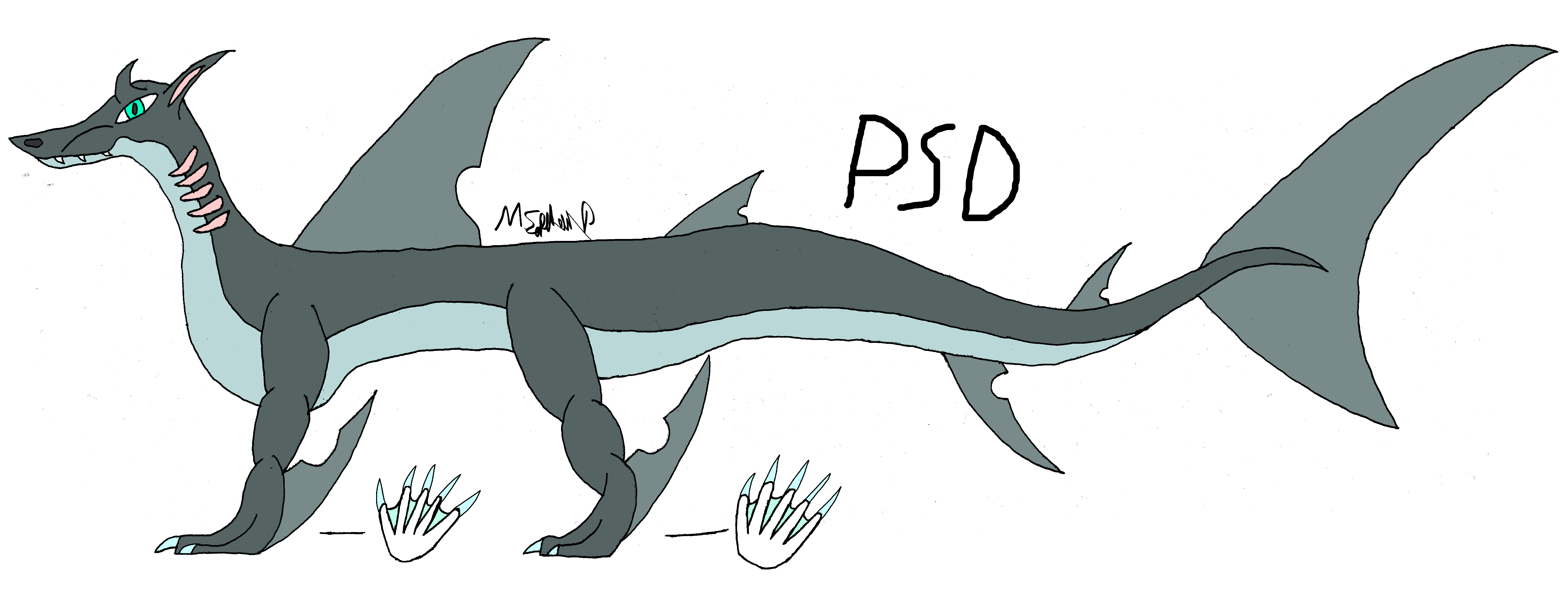 Shark Dragon Base PSD / P2U by Miguel-Sepulveda on DeviantArt