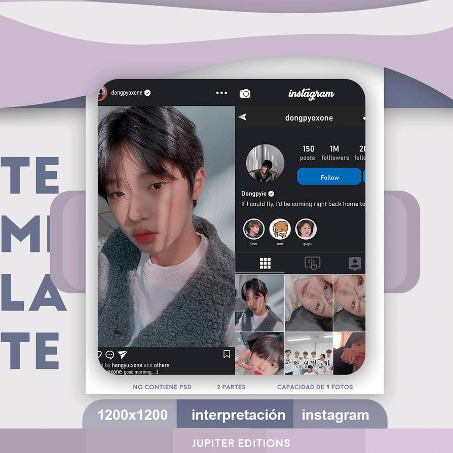 Template Instagram by toskamxxn on DeviantArt