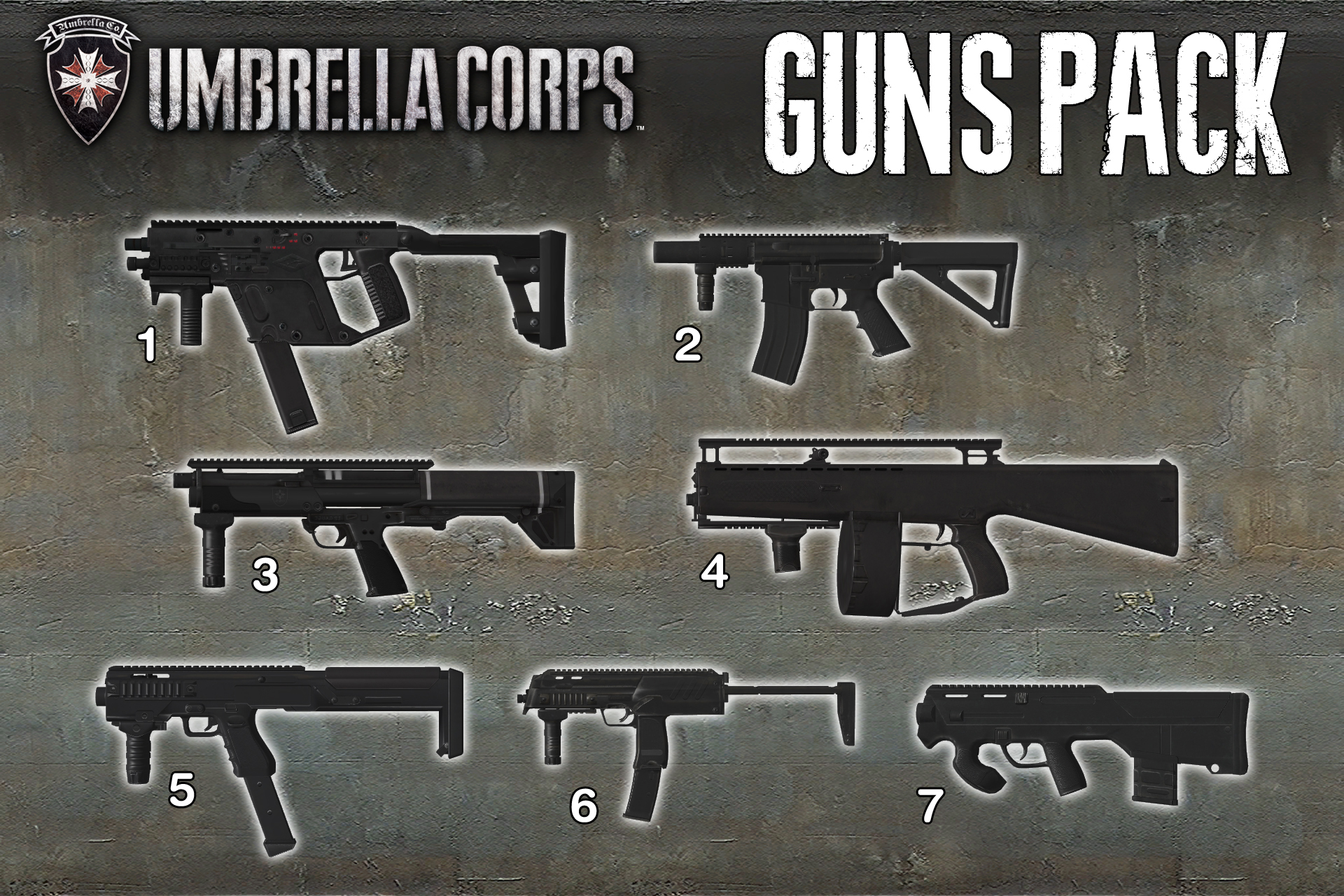 Umbrella Corps - Guns Pack [XPS Models] by 972oTeV on DeviantArt