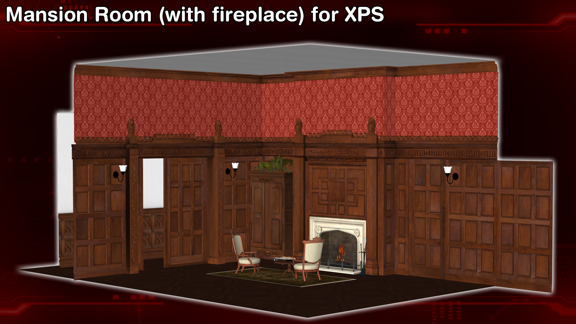 Multi-Source-Mdls - Room With Fireplace [XPS] by 972oTeV on DeviantArt