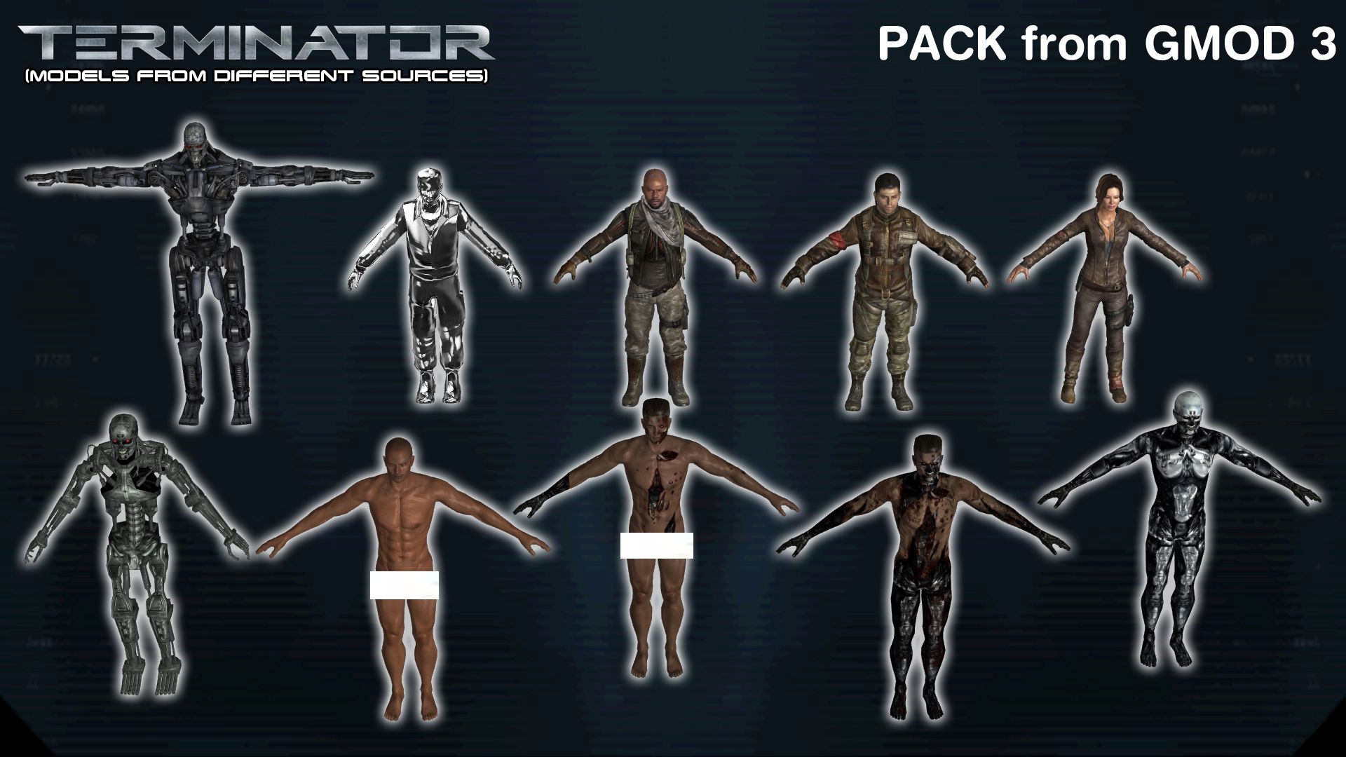Multi-Source-Mdls - Terminator Pack 3 [XPS] by 972oTeV on DeviantArt