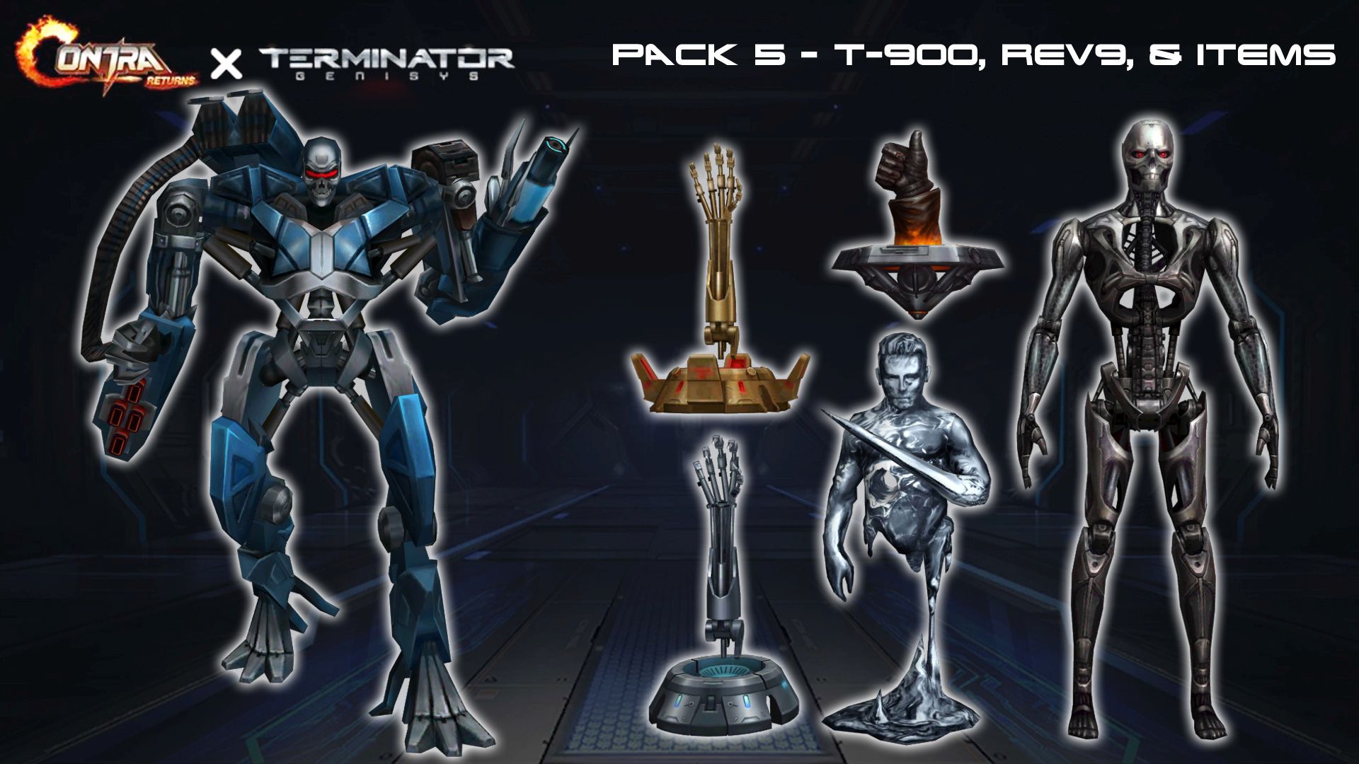 Contra X Genisys - Pack 5 (T-900,Rev9,Items) [XPS] by 972oTeV on DeviantArt