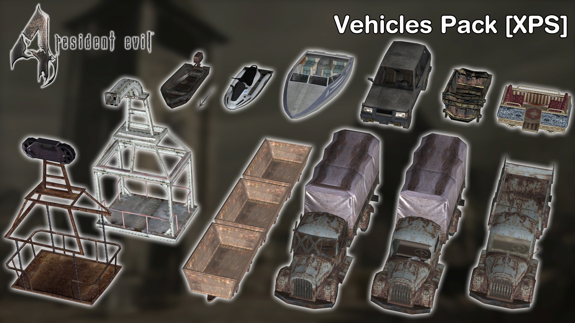 Resident Evil 4 - Vehicles Pack [XPS] by 972oTeV on DeviantArt