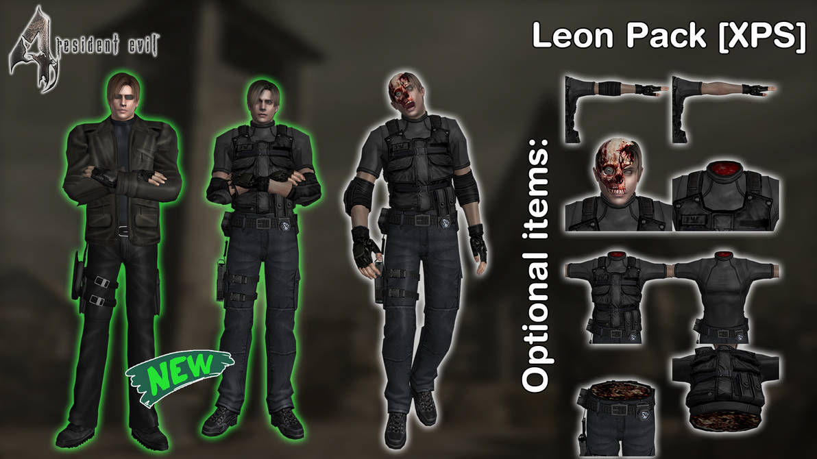 Resident Evil 4 - Leon Pack [XPS] by 972oTeV on DeviantArt