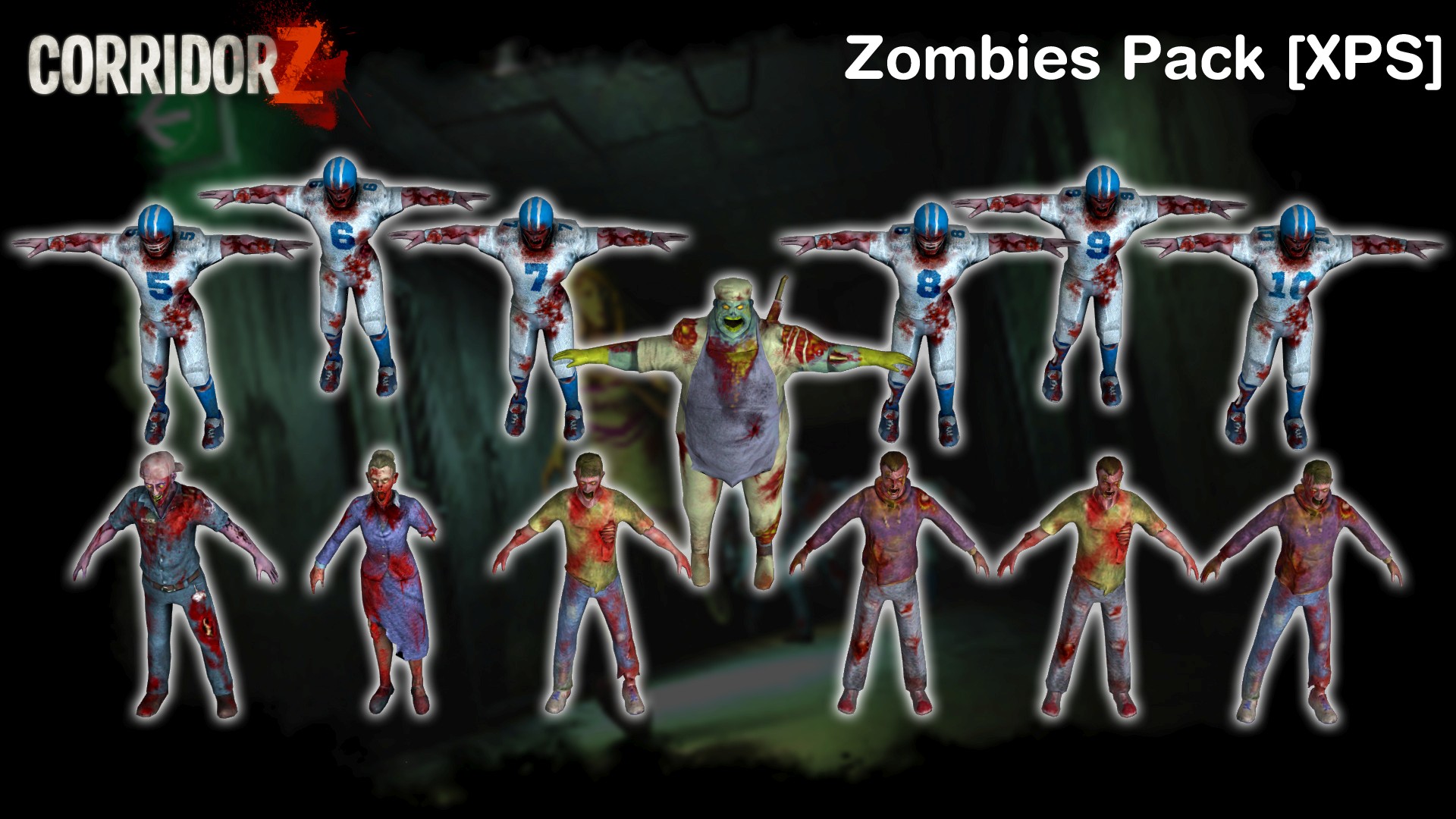 Corridor Z - Zombies Pack [XPS] by 972oTeV on DeviantArt