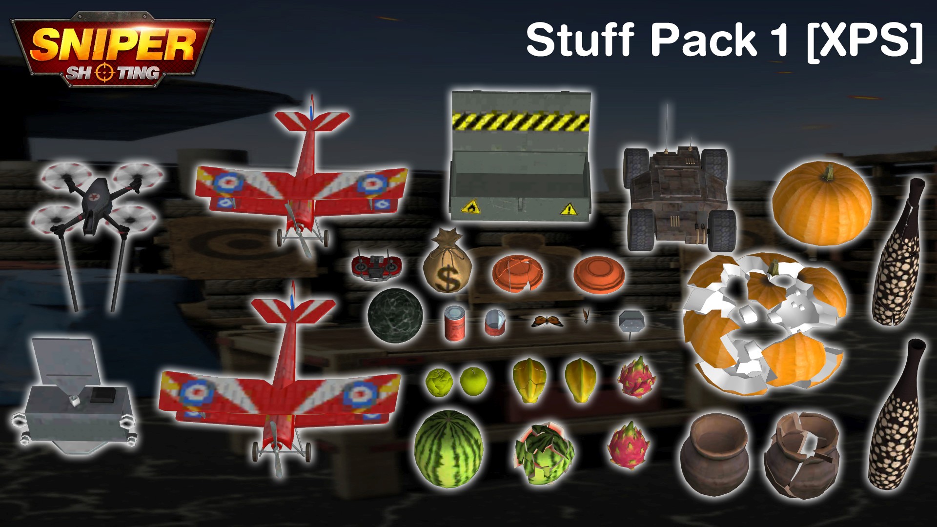 Sniper Shooting - Stuff Pack 1 [XPS] by 972oTeV on DeviantArt