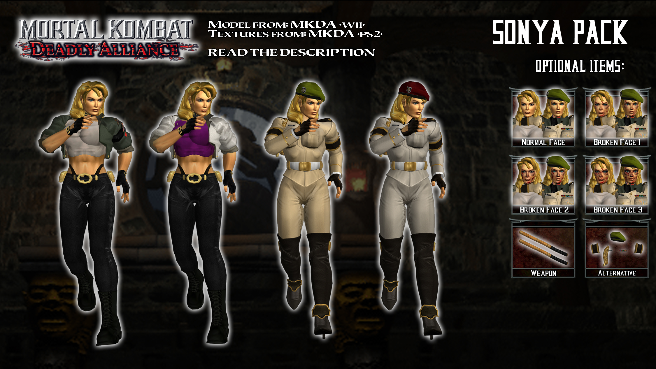 MK Deadly Alliance - Sonya [XPS] by 972oTeV on DeviantArt