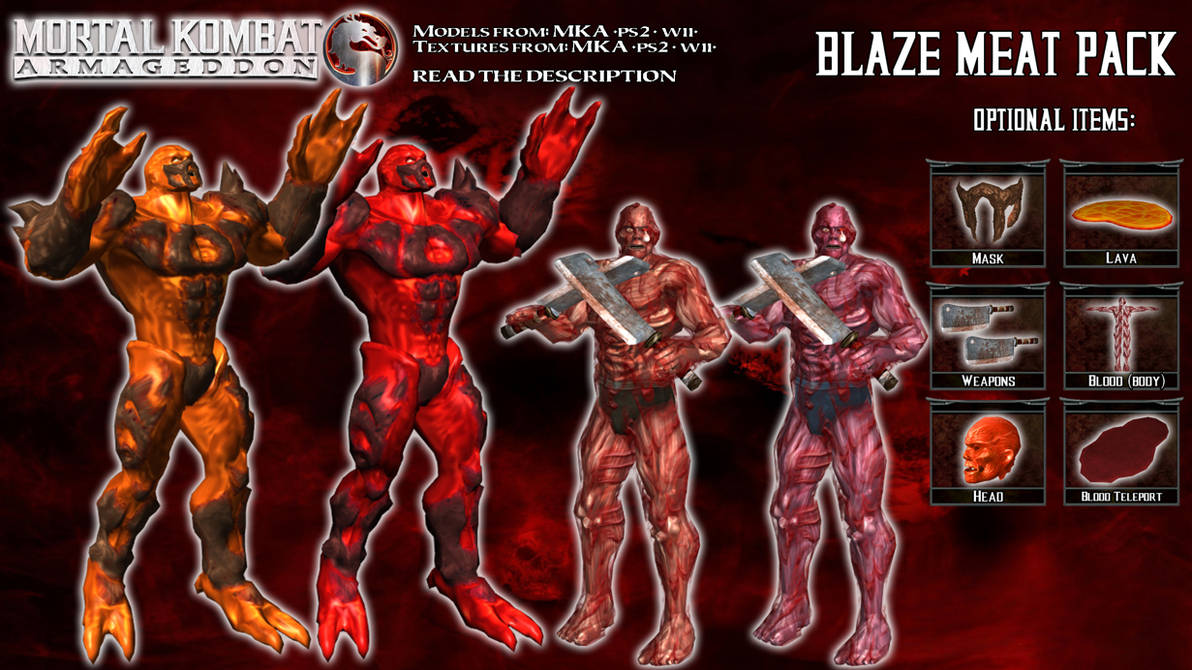 MK Armageddon - Blaze and Meat [XPS] by 972oTeV on DeviantArt