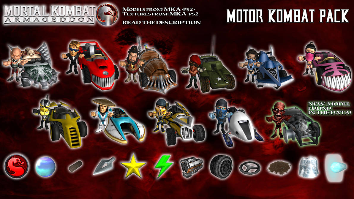 MK Armageddon - Motor Kombat Pack [XPS] by 972oTeV on DeviantArt