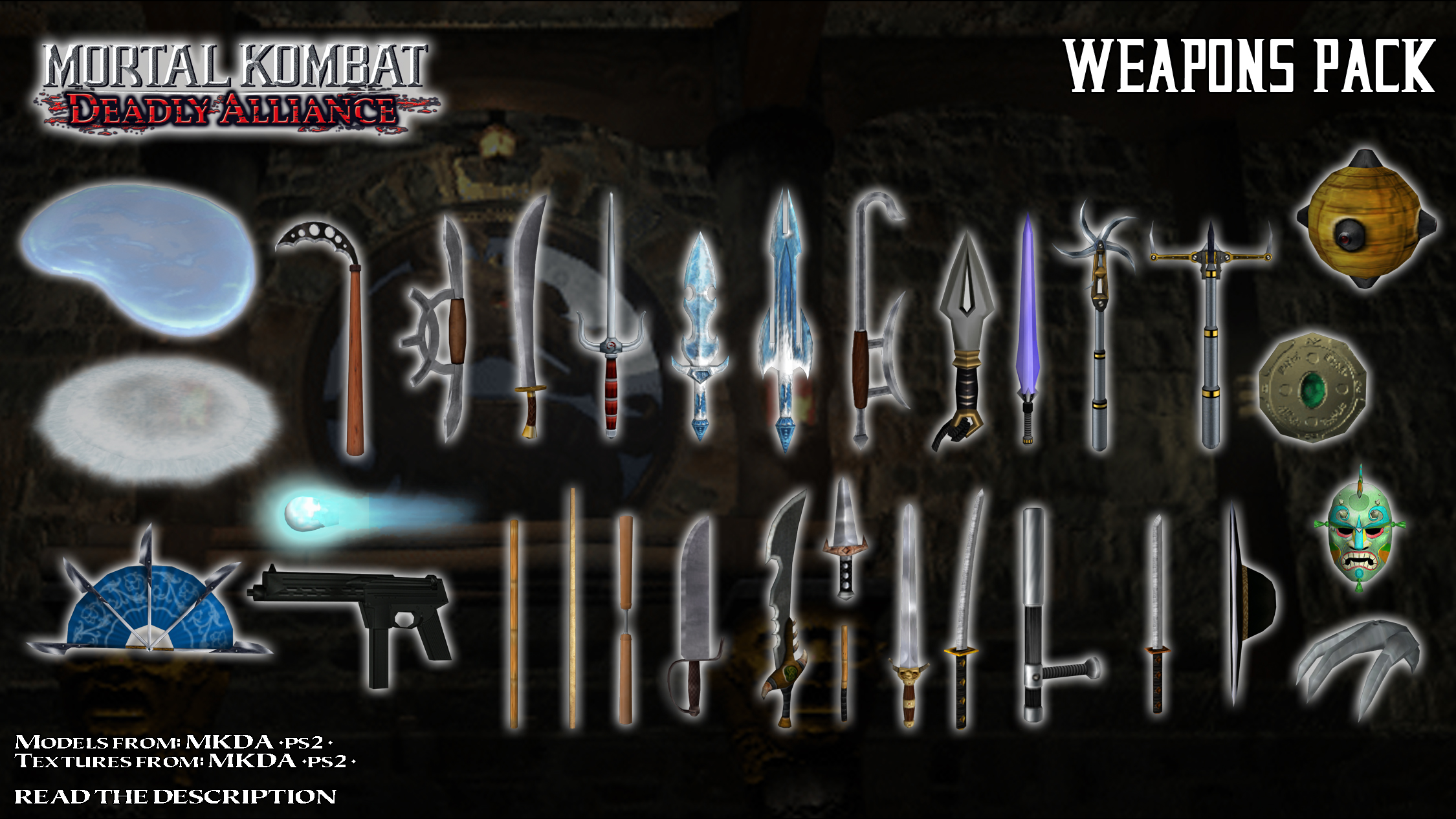 MK Deadly Alliance - Weapons Pack [XPS] by 972oTeV on DeviantArt
