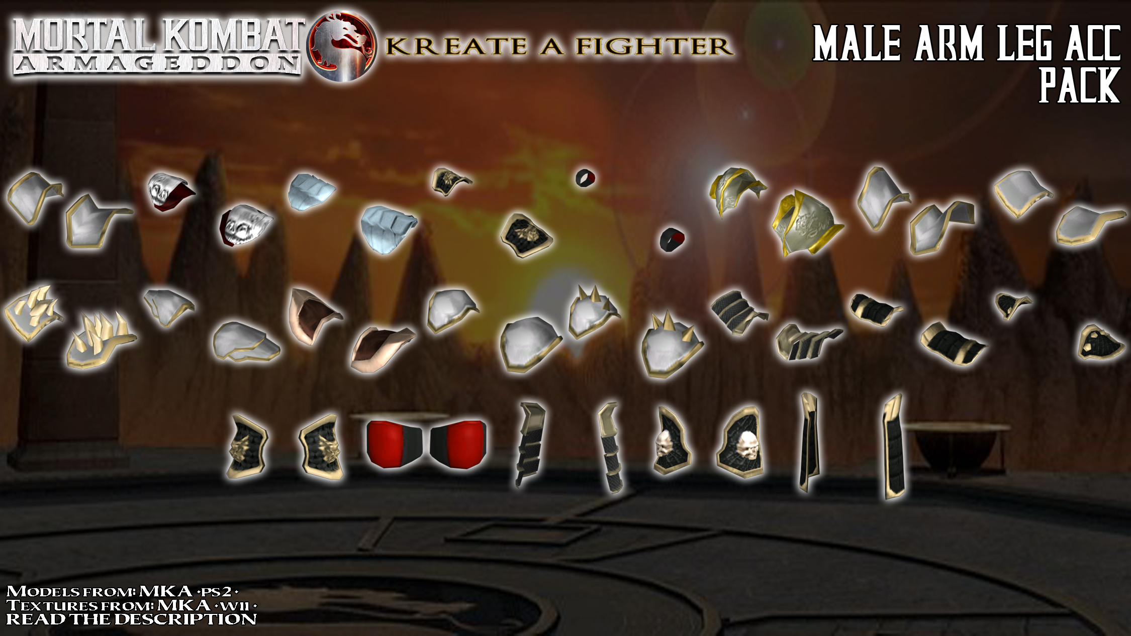 MKA -Kreate a Fighter- Male Arm Leg Acc Pack [XPS] by 972oTeV on DeviantArt