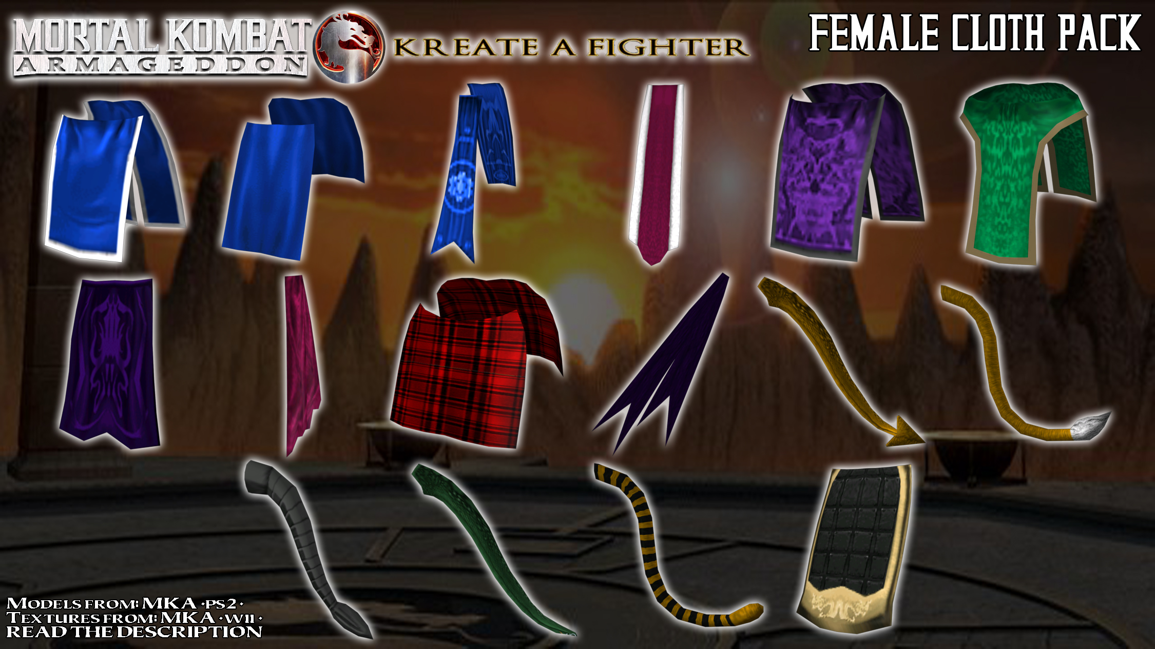 MKA -Kreate a Fighter- Female Cloth Pack [XPS] by 972oTeV on DeviantArt