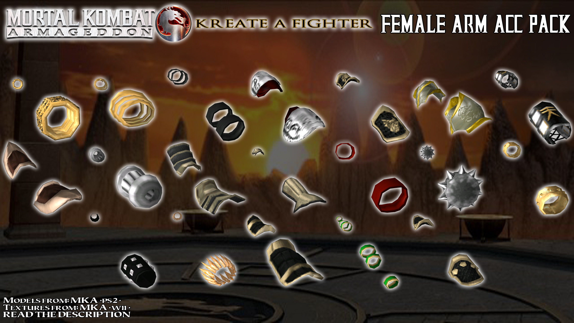 MKA -Kreate a Fighter- Female Arm Acc Pack [XPS] by 972oTeV on DeviantArt