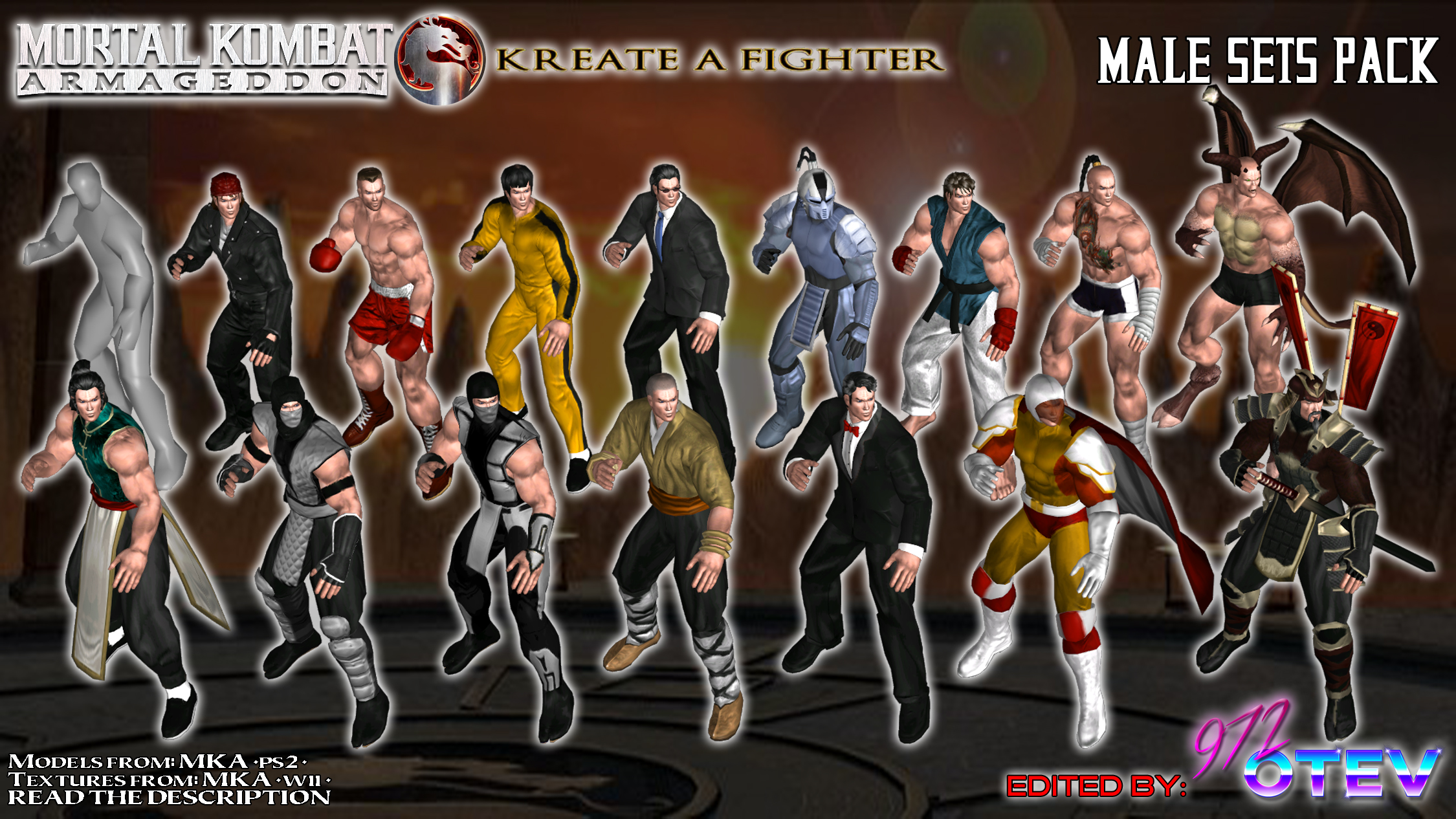 MKA -Kreate a Fighter- Complete Sets Male [XPS] by 972oTeV on DeviantArt