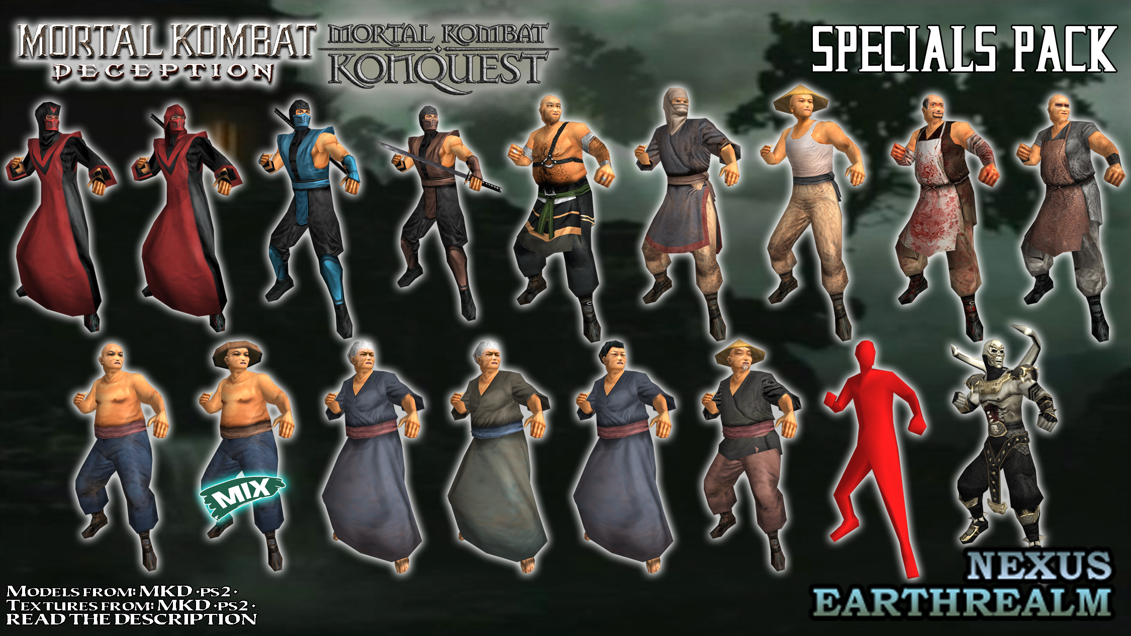 MKD Konquest EARTHREALM-NEXUS - Special Pack [XPS] by 972oTeV on DeviantArt