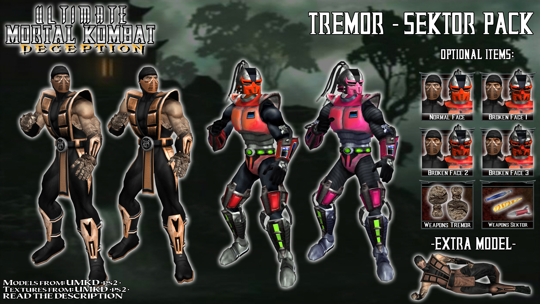 Ultimate MK Deception - Tremor - Sektor Pack [XPS] by 972oTeV on DeviantArt