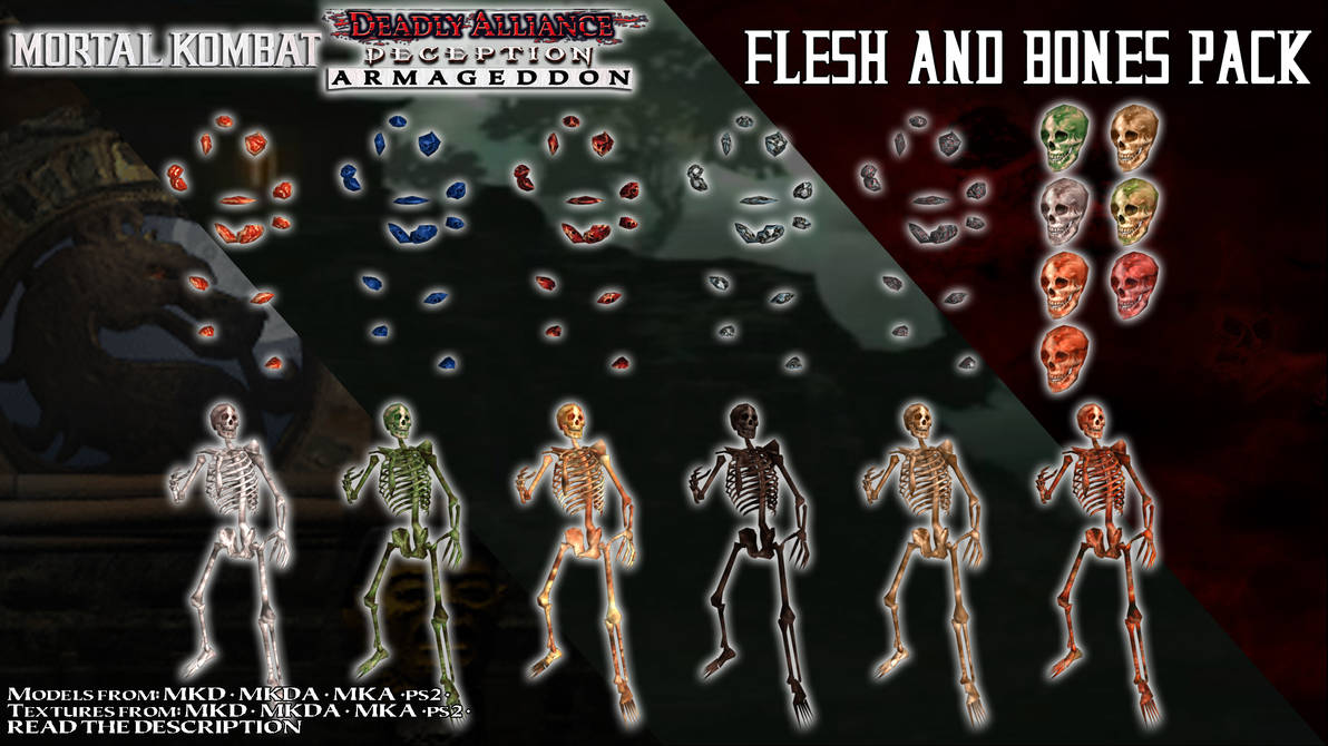 MK 3D ERA - Flesh and Bones Pack [XPS] by 972oTeV on DeviantArt
