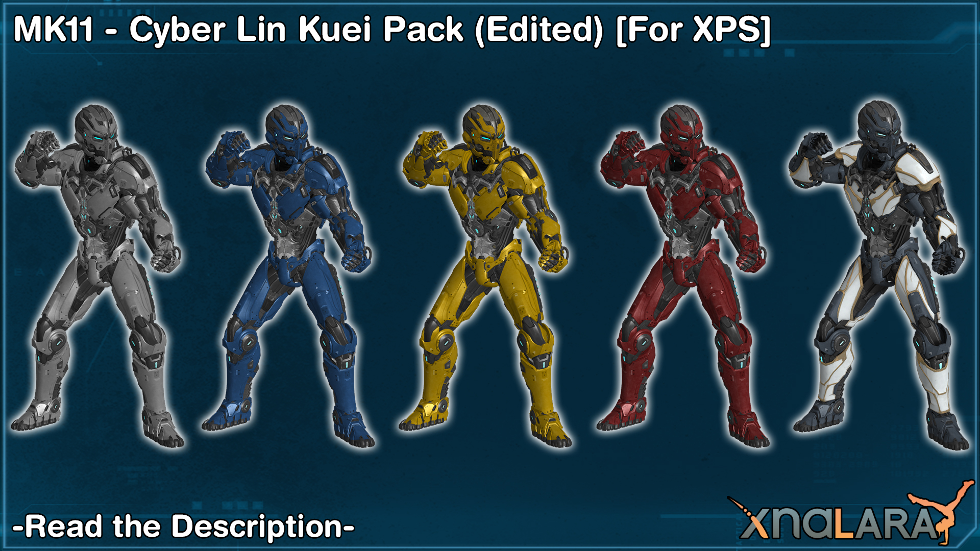 MK 11 - Cyber Lin Kuei Pack (Edited) [XPS] by 972oTeV on DeviantArt