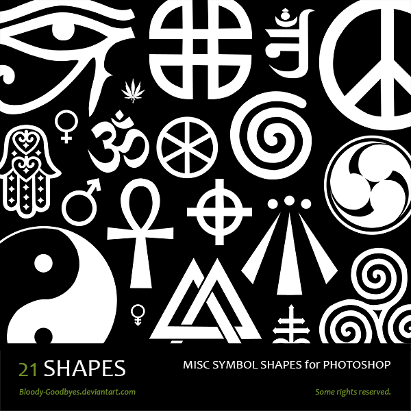 Misc Symbol Shapes by Bloody-Goodbyes on DeviantArt