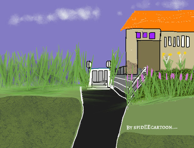 Backyard garden by Spideecartoon on DeviantArt