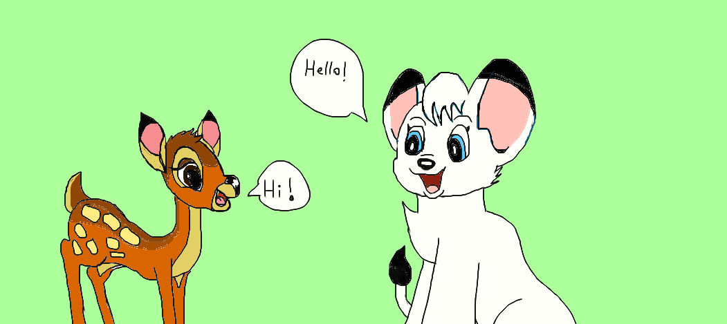 Kimba meets Bambi :) by kimbafan on DeviantArt