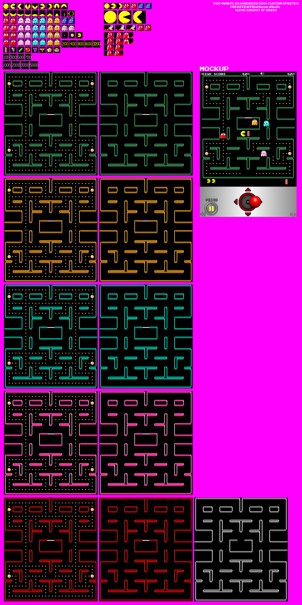 Pac-Man Plus (2008 iOS/Android) Custom Sprites by BigHungryMode on ...