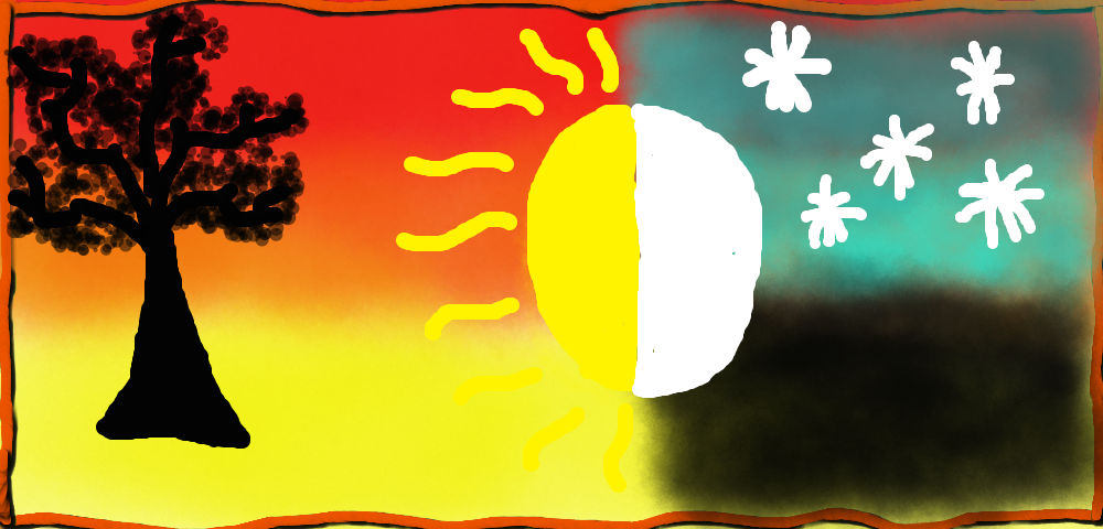 day and night at the same time by LALKA48 on DeviantArt