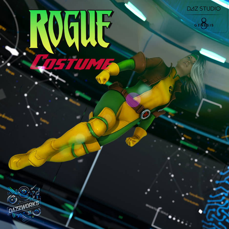 Rogue Costume for Genesis 8 Female - Free by DAZcharm on DeviantArt