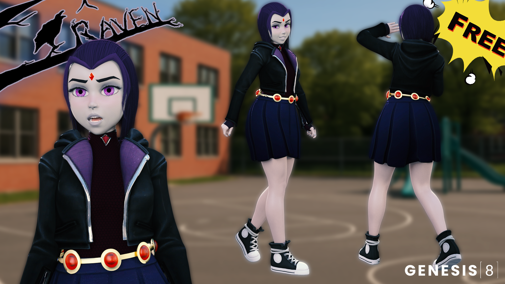 FREE DL - GB Raven for Genesis 8 Female by DAZcharm on DeviantArt