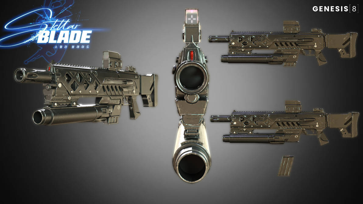 Stellar Blade Wearable Rifle for G8F - Free by DAZcharm on DeviantArt