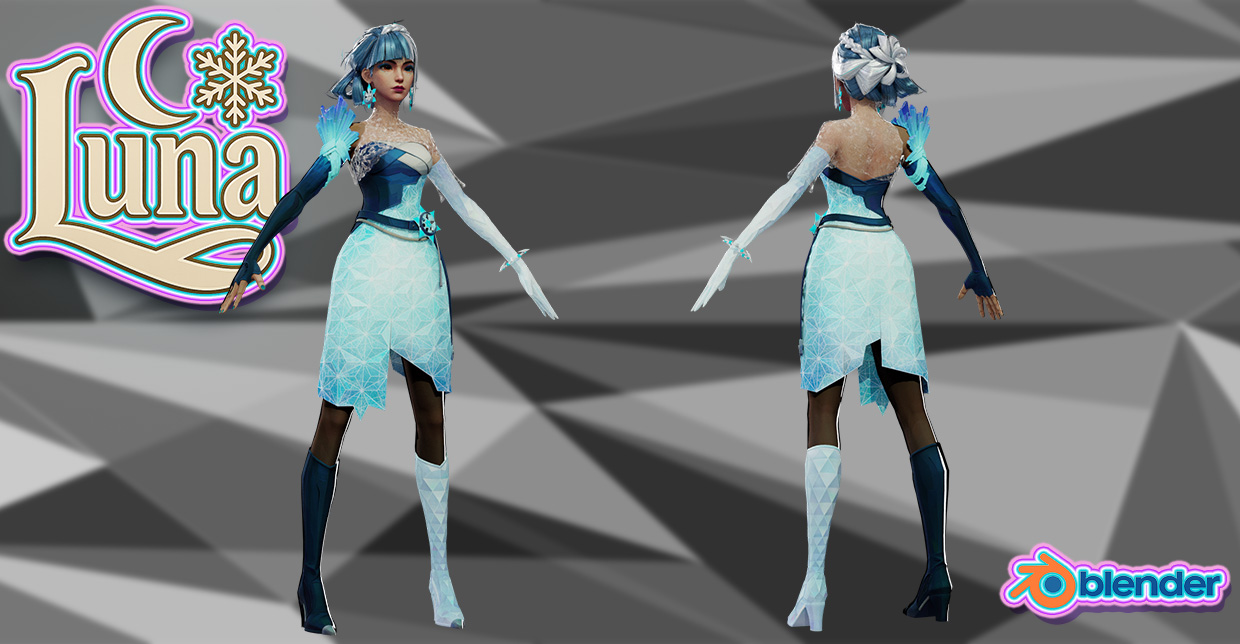 MR Luna Snow - Shining Star (Blend File) by DAZcharm on DeviantArt