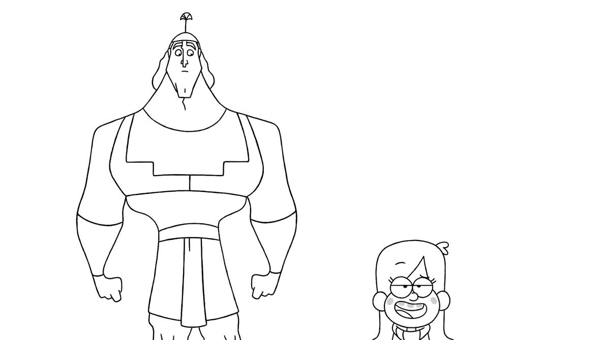 kronk disney coloring pages