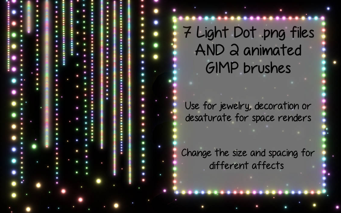 Light Dots GIMP brush - reloaded by MrsMikki on DeviantArt