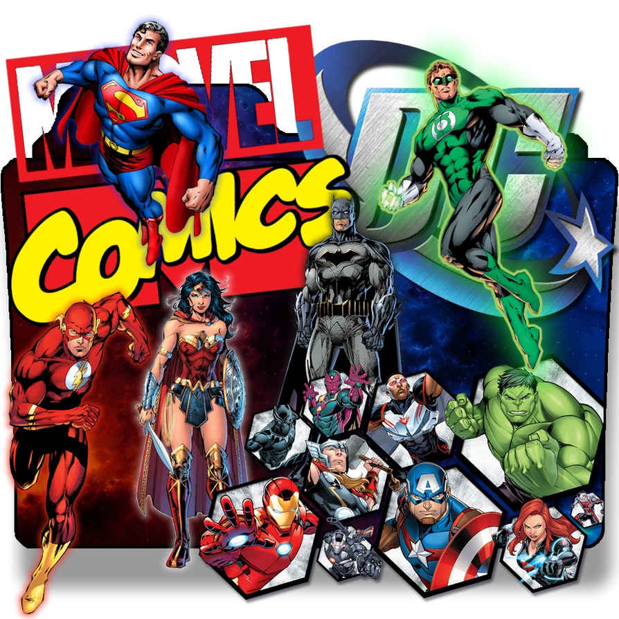 Comic Book Movies folder icon by Carrshow on DeviantArt