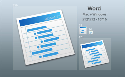 Slanted Word Icon by DoNotThrowAway on DeviantArt