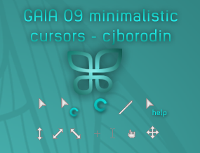 Gaia 09 minimalistic cursors by calebwye on DeviantArt