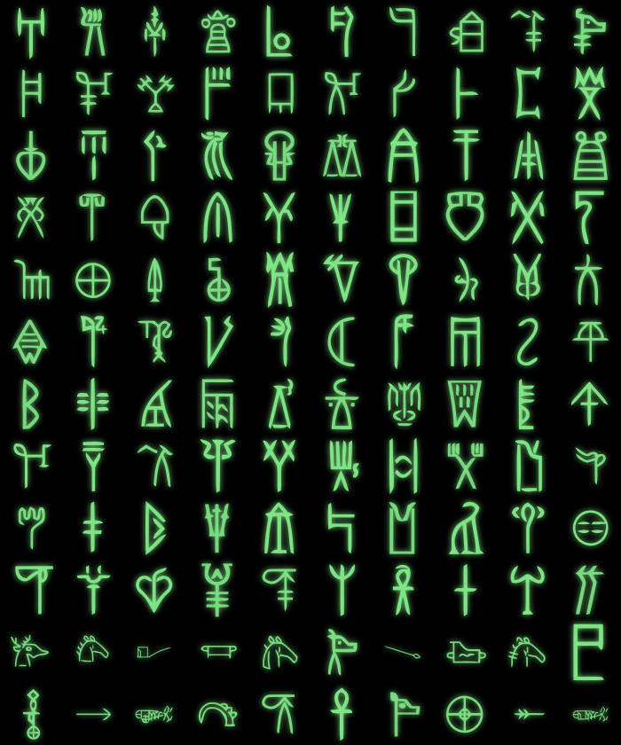 Linear B Symbols by yiangos on DeviantArt