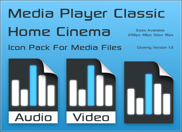 MPC-HC Icon Library - Glowing by davidm147 on DeviantArt