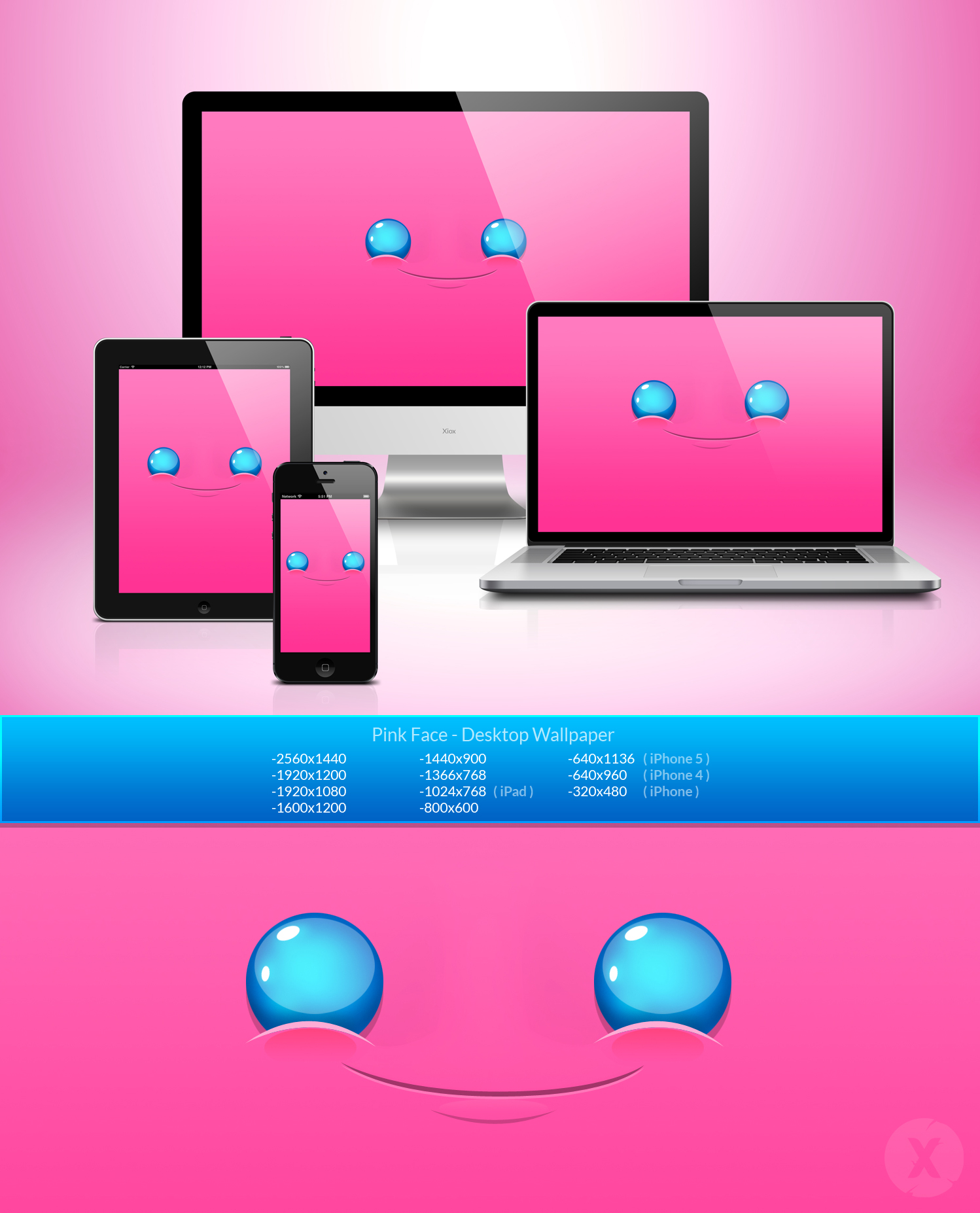 Pink Face Wallpaper -FREE- by XioxGraphix on DeviantArt