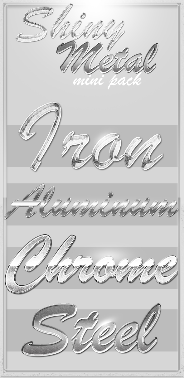 Shiny Metal Styles -FREE- by XioxGraphix on DeviantArt