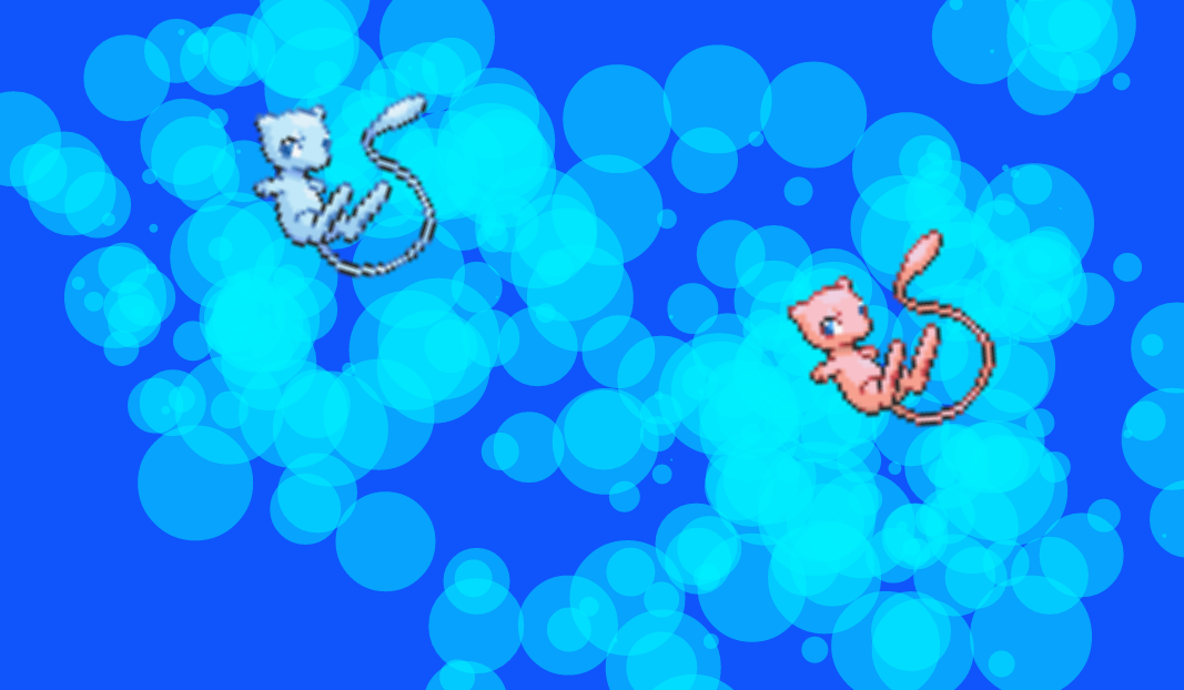 shiny mew and mew by copperhead25064 on DeviantArt