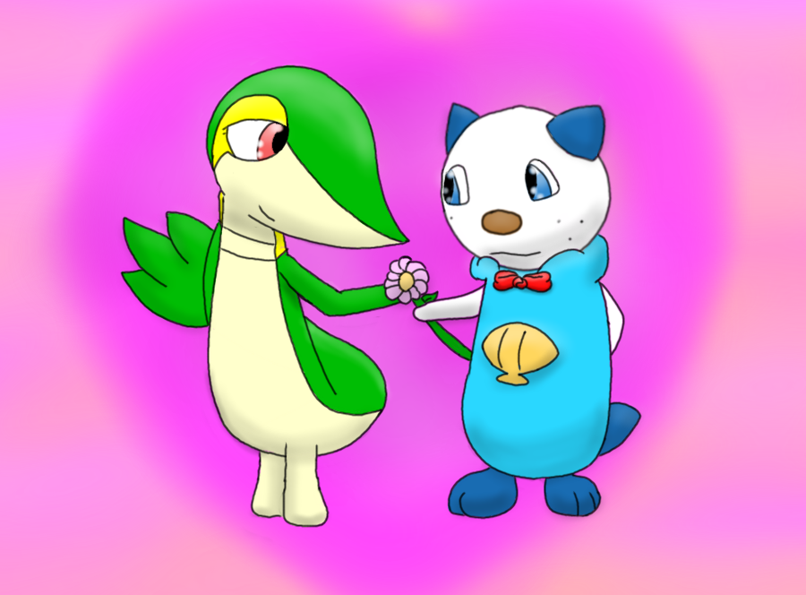 Request: Snivy x Oshawott by KurtisTheSnivy on DeviantArt