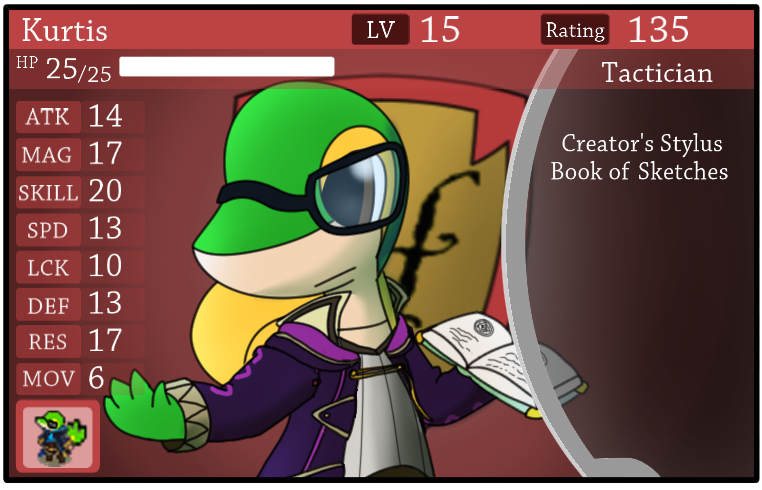 Fire Emblem unit: Me by KurtisTheSnivy on DeviantArt