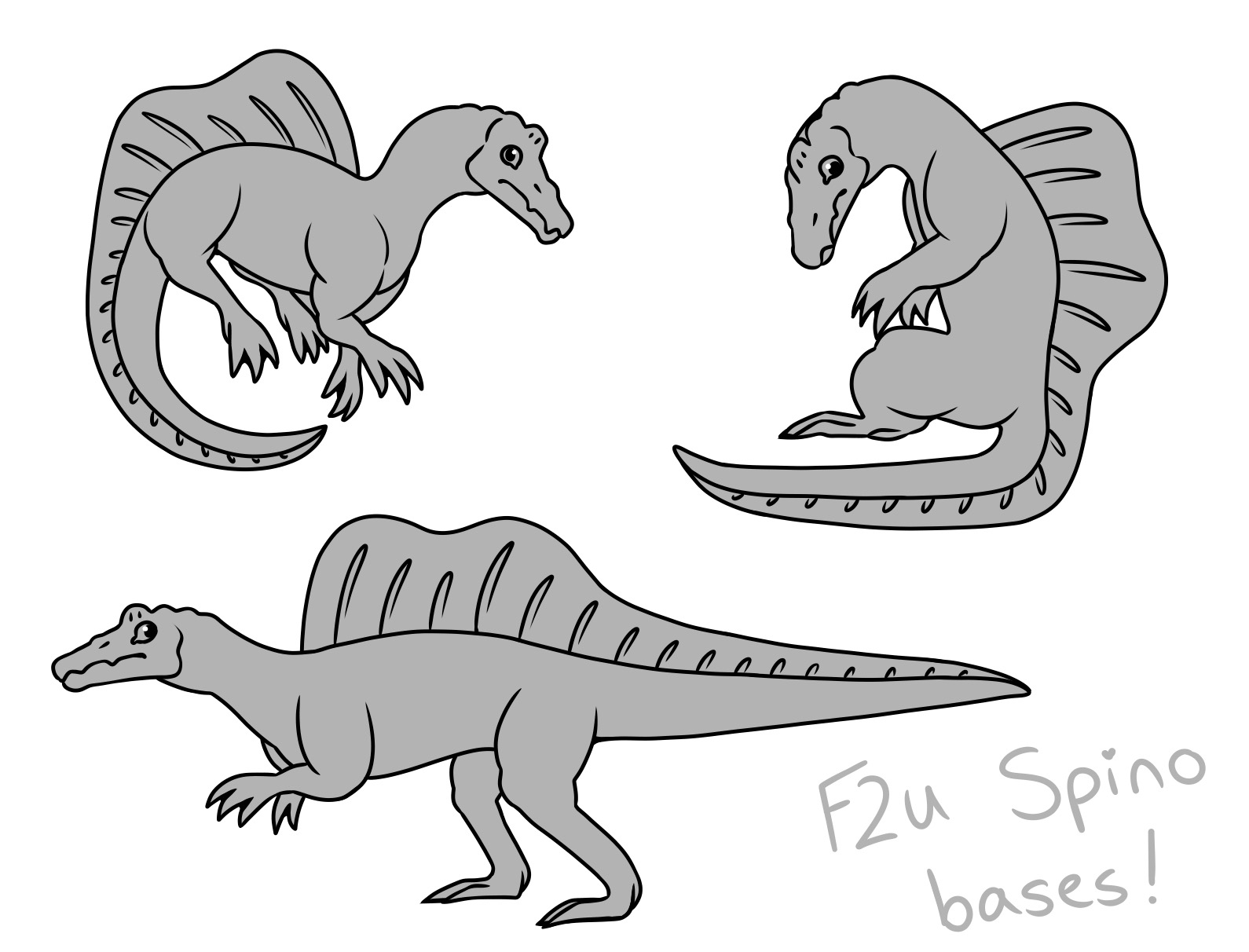 [F2U] Spino base! by BinChickenDragoon on DeviantArt