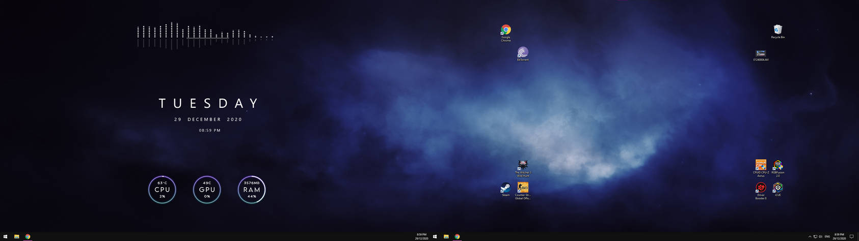 Visualiser+Clock+Stats 1.0 by r4ve88 on DeviantArt