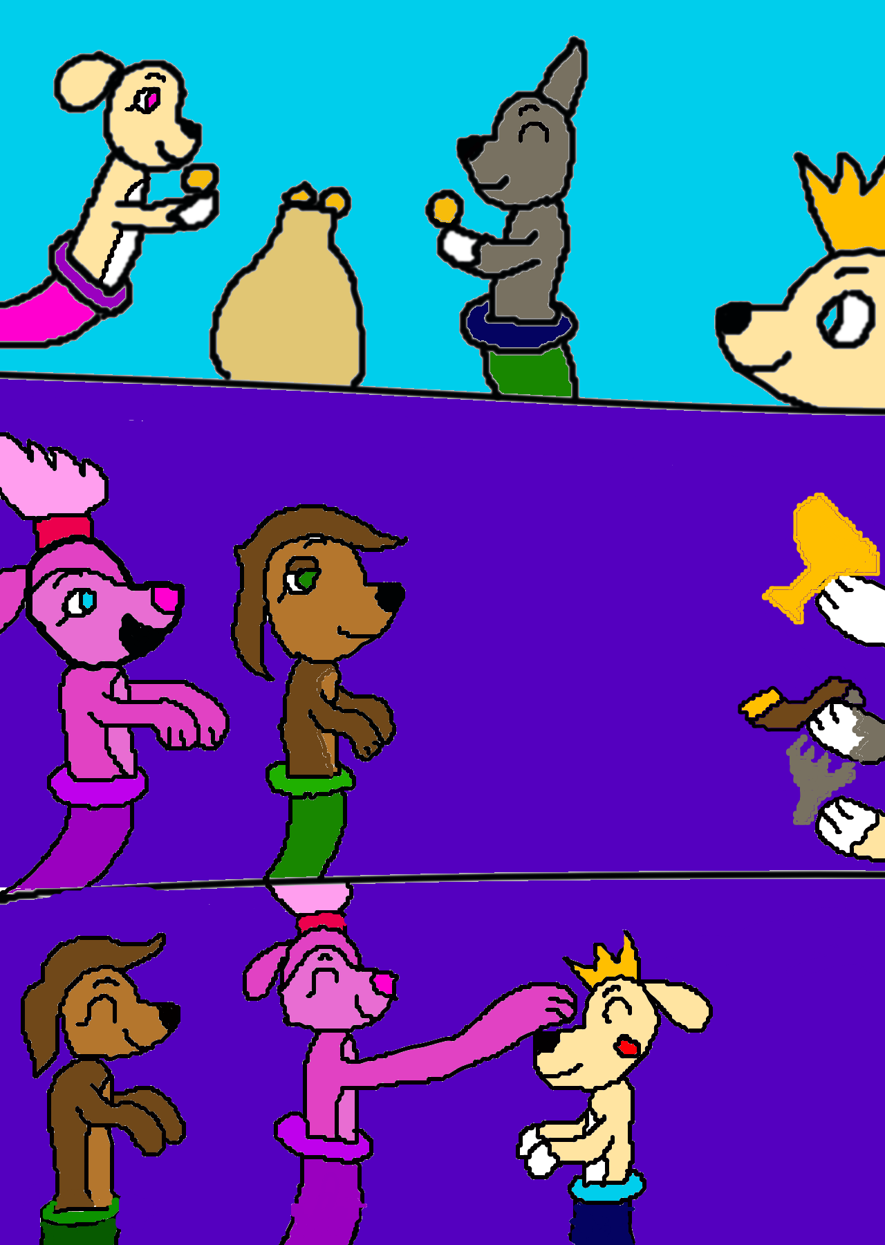 Showing the treasure to Annabelle and Sasha by MerpupIsaac2003 on ...
