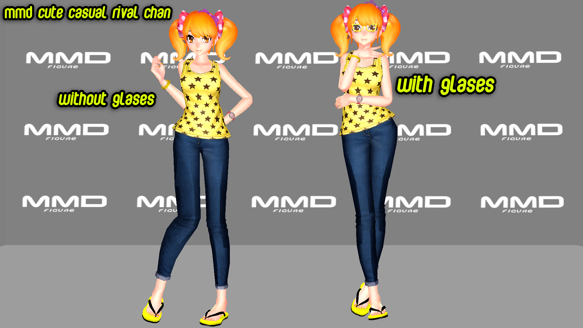 mmd yandere sim cute casual Rival Chan (dl) by skates99 on DeviantArt