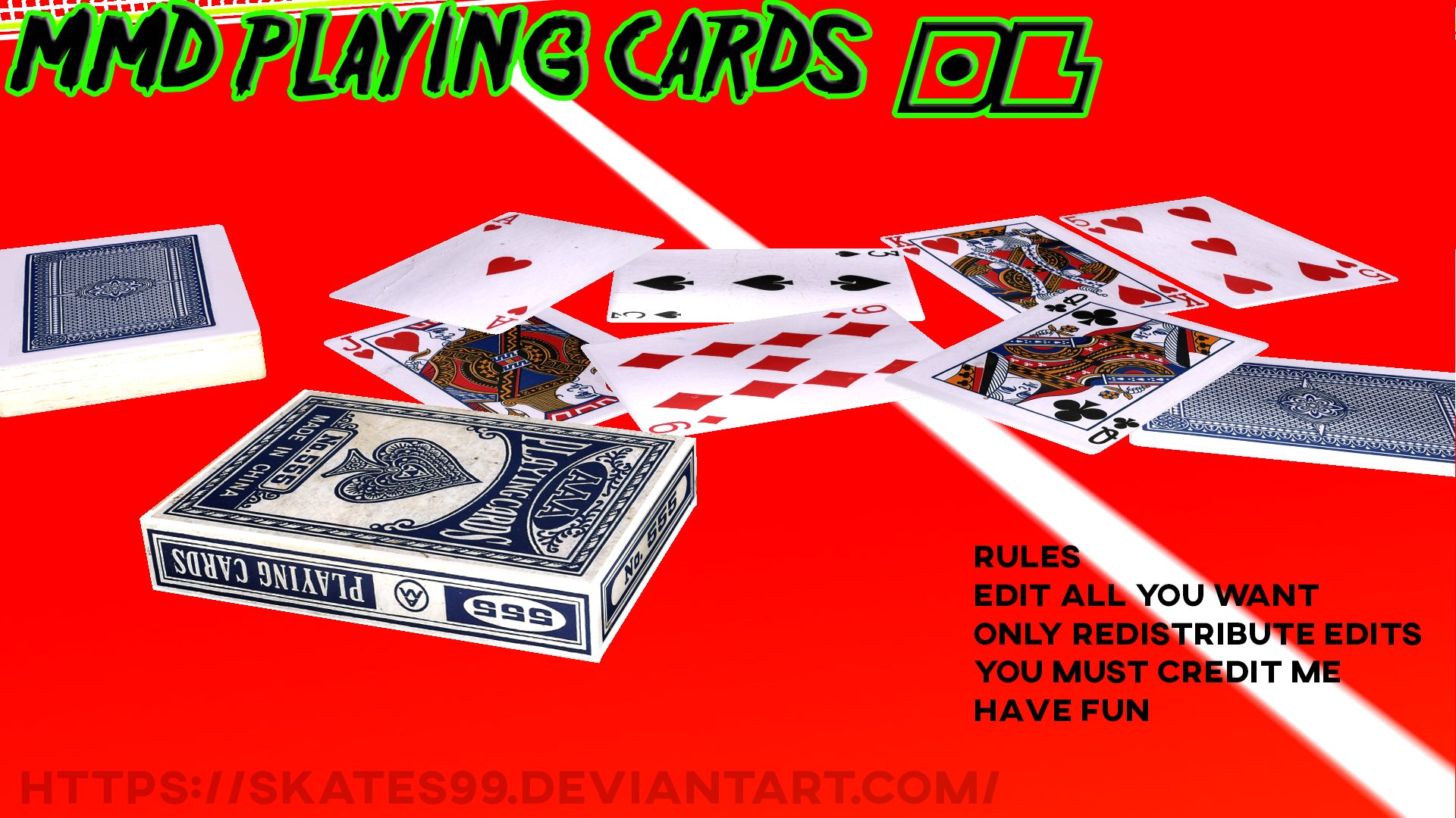 Mmd Playing Cards dl by skates99 on DeviantArt