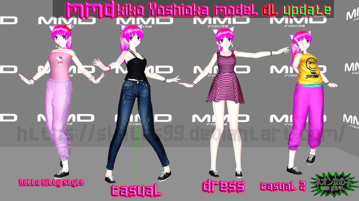 Kiko Yoshioka model update dl by skates99 on DeviantArt
